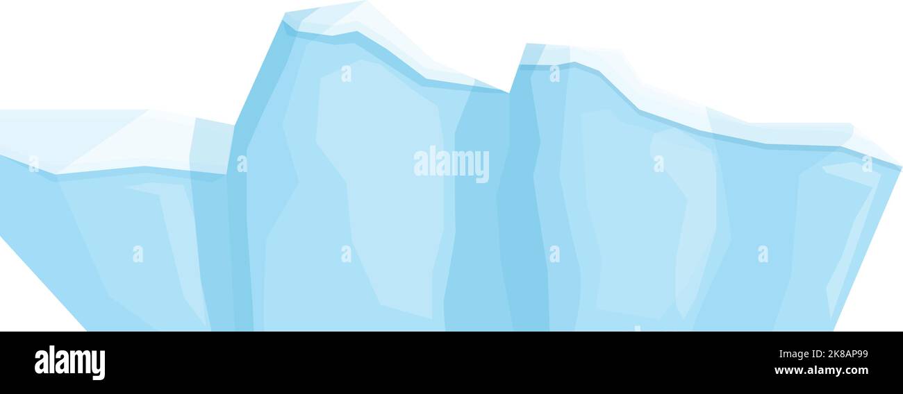 Water ice icon cartoon vector. Arctic glacier. Underwater ice Stock ...