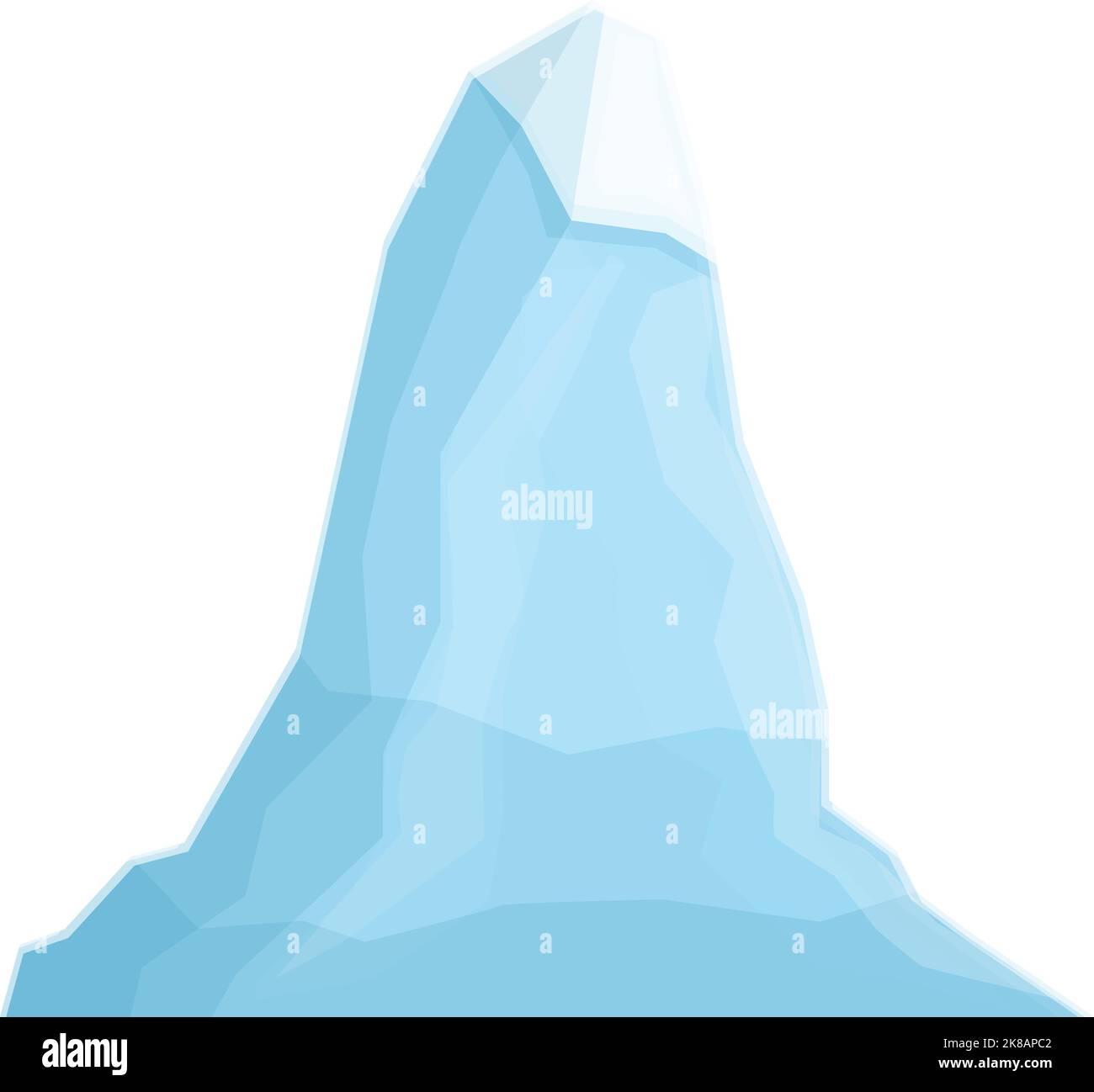 Mountain ice icon cartoon vector. Iceberg berg. Arctic glacier Stock ...