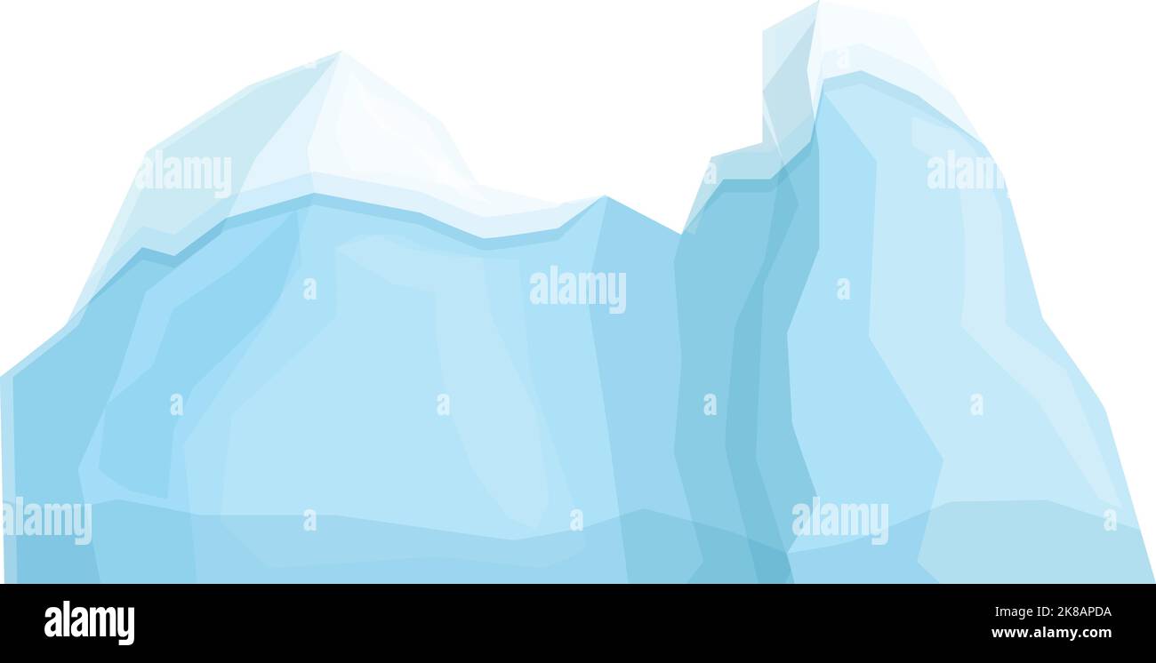 Freeze iceberg icon cartoon vector. Ice berg. North pole Stock Vector ...