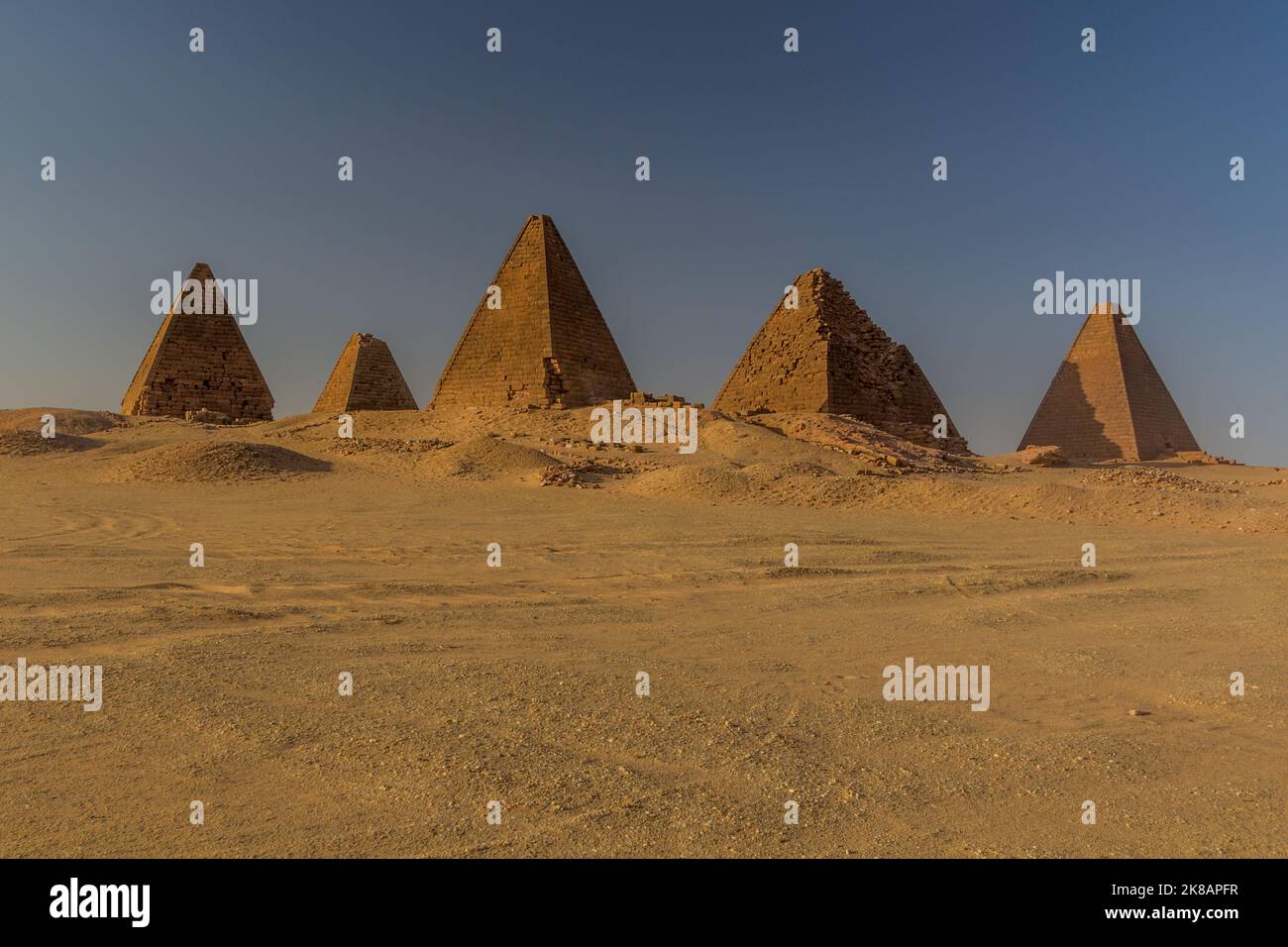 Barkal pyramids in the desert near Karima town, Sudan Stock Photo - Alamy