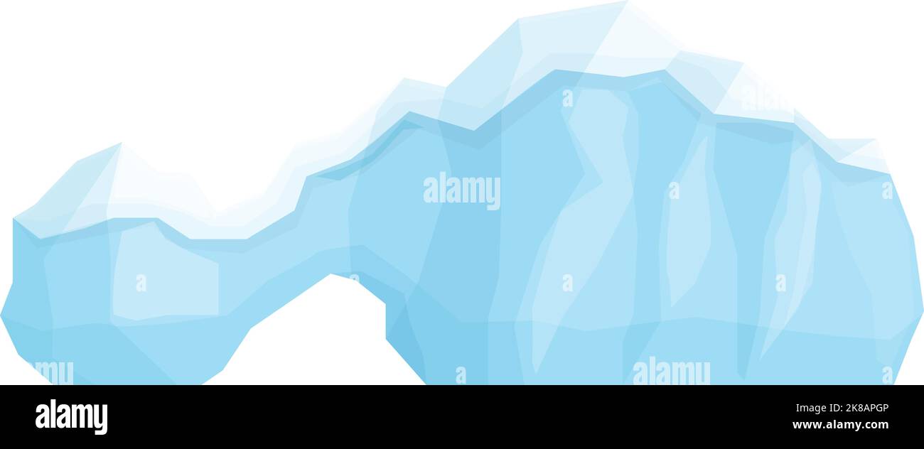Deep iceberg icon cartoon vector. Freeze pole. Water north Stock Vector ...