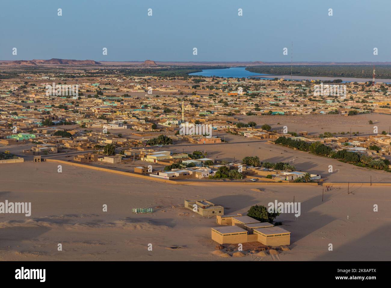Aerial view of Karima town, Sudan Stock Photo - Alamy