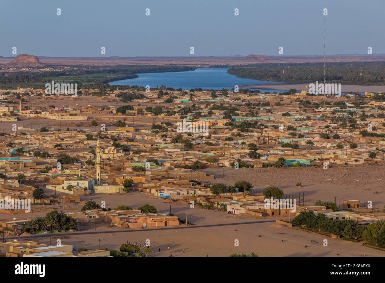 Aerial view of Karima town, Sudan Stock Photo - Alamy