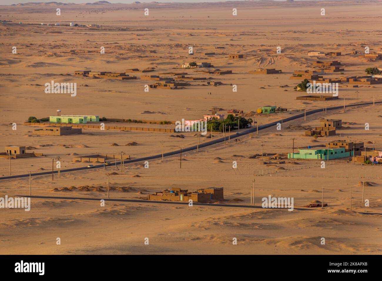Aerial view of Karima town suburbs, Sudan Stock Photo - Alamy