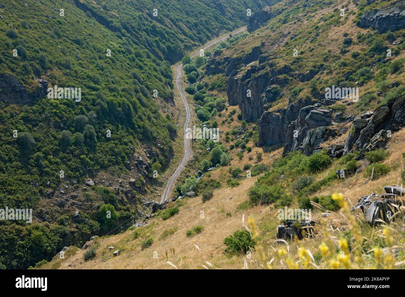 Clear mountain stream from above hi-res stock photography and images ...