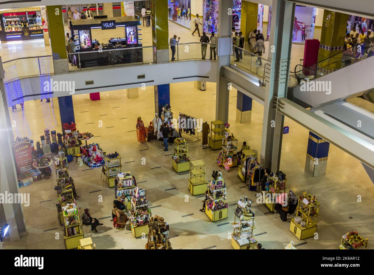 KHARTOUM, SUDAN - MARCH 9, 2019: Interior of Al Waha Mall in Khartoum ...