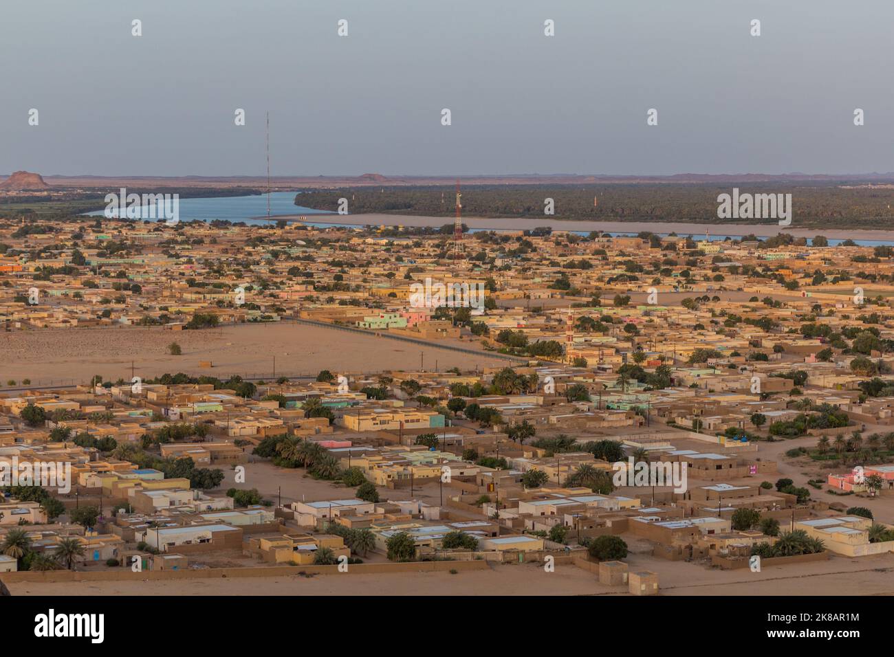 Aerial view of Karima town, Sudan Stock Photo - Alamy