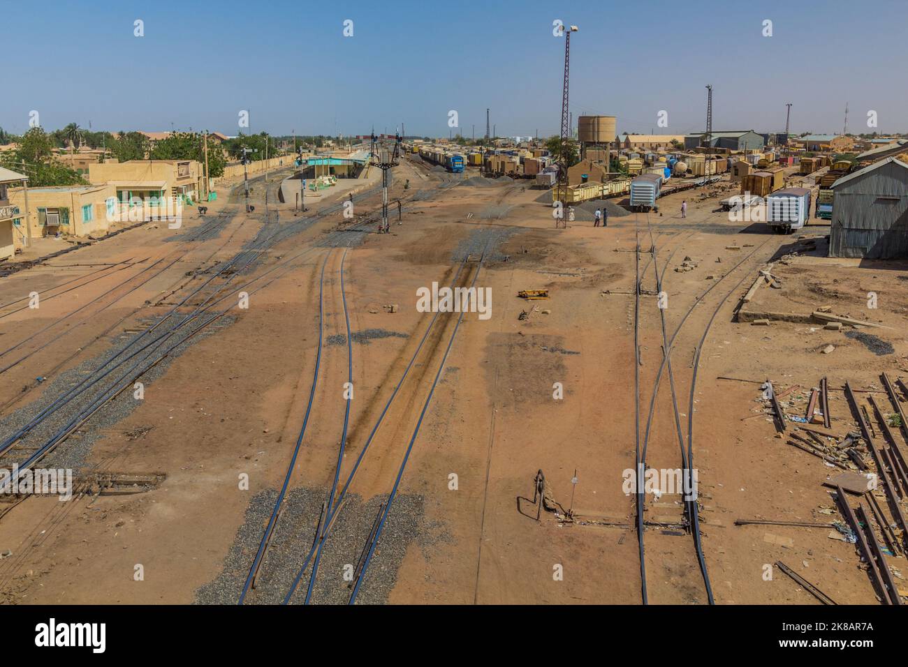 View of the railway station in Atbara, Sudan Stock Photo - Alamy