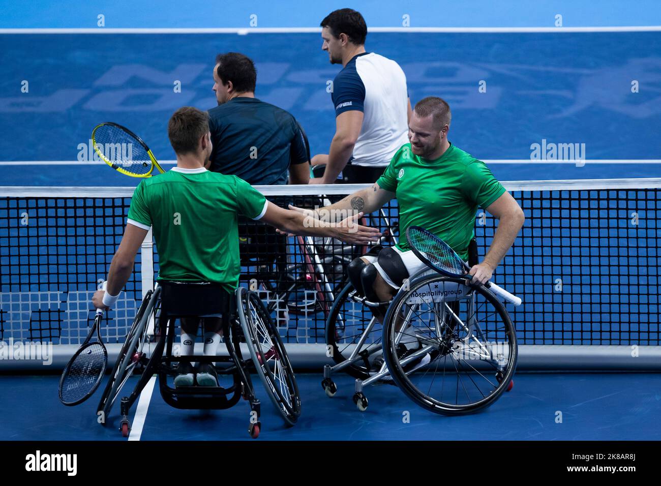Dutch Ruben Spaargaren and Dutch Maikel Scheffers shake hands after ...