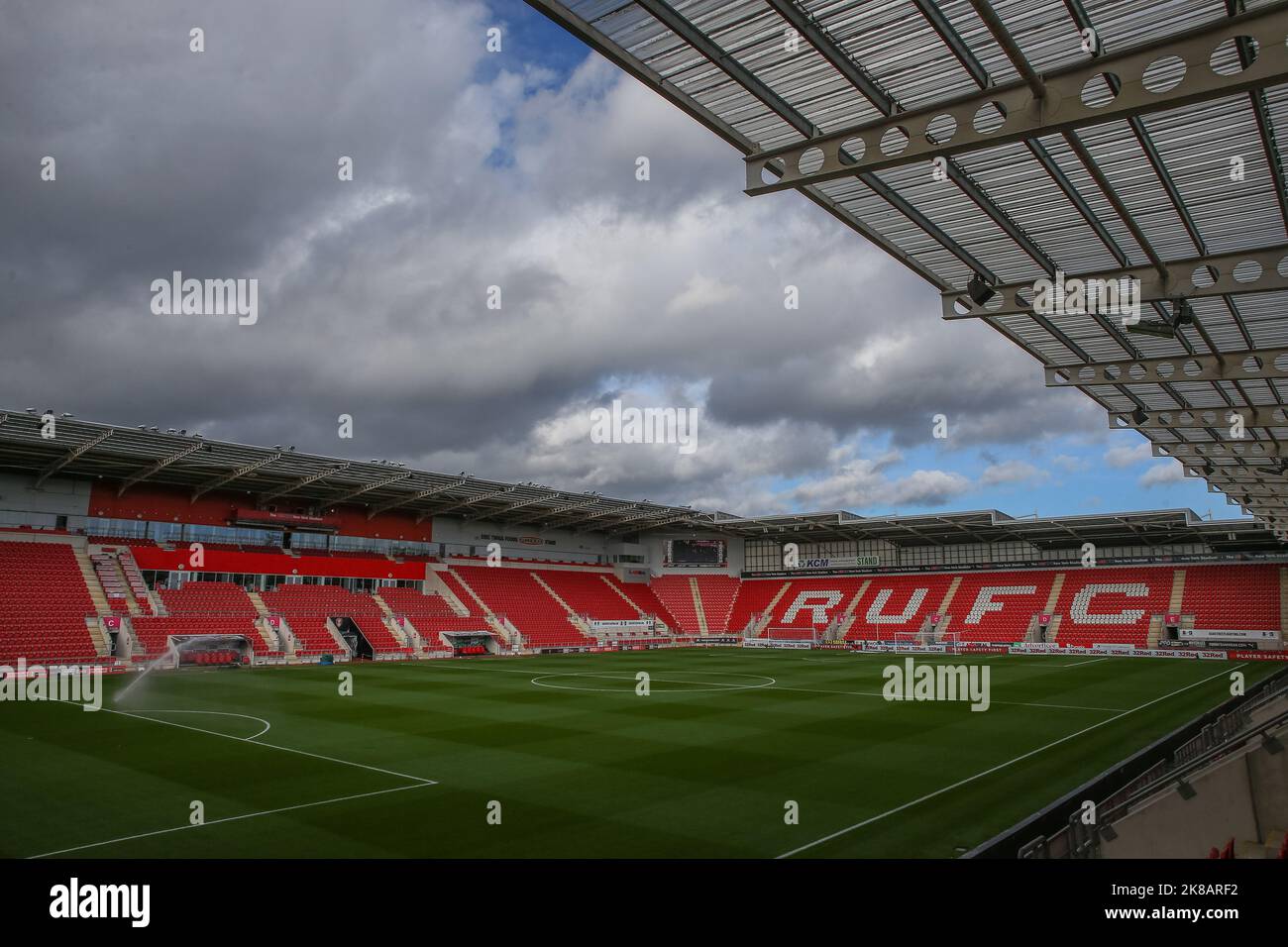 General view inside of the New York Stadium, home of Rotherham United ...