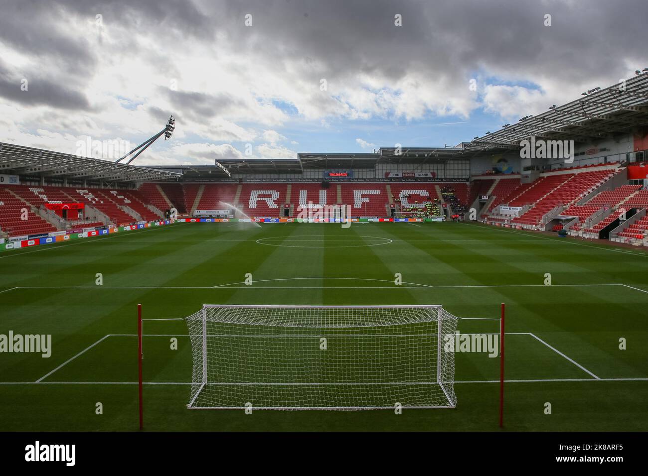 General view inside of the New York Stadium, home of Rotherham United ...