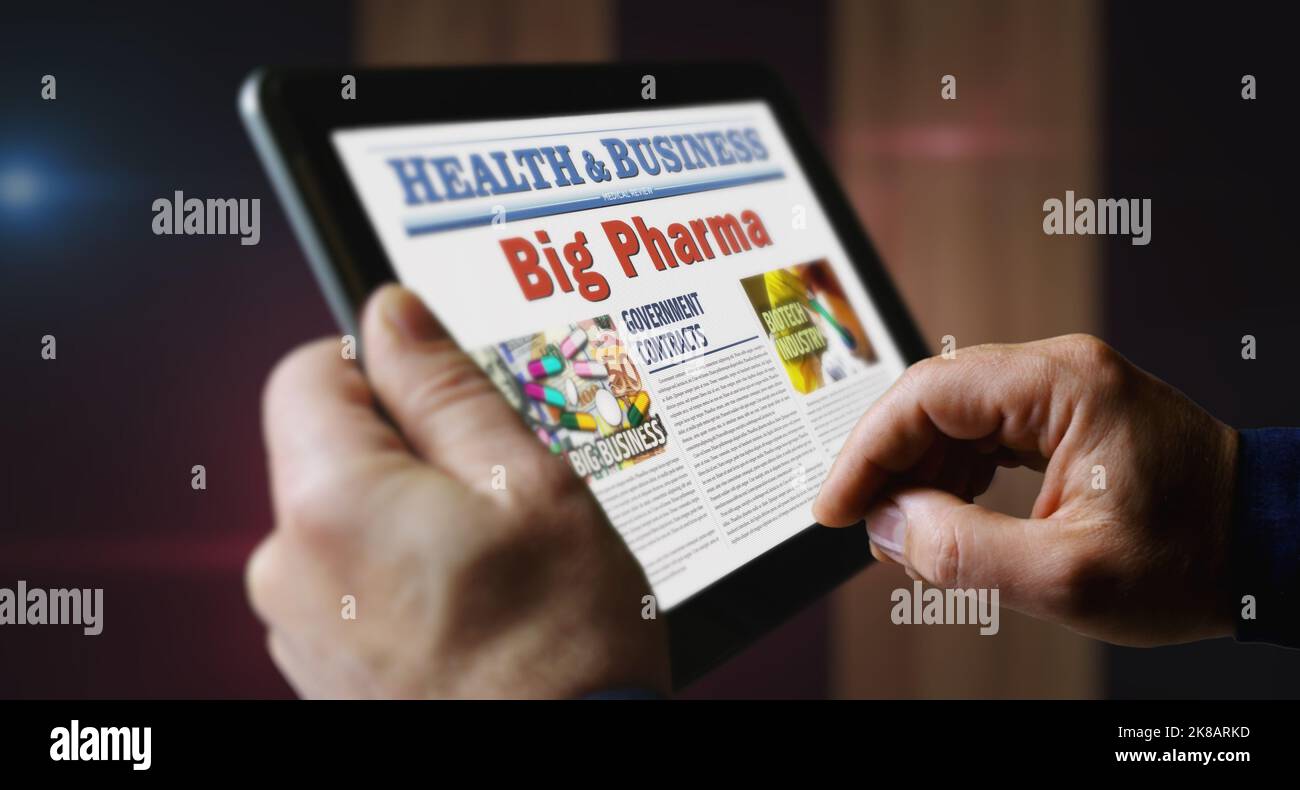 Big Pharma, health care, pharmaceutical industry and medical business ...