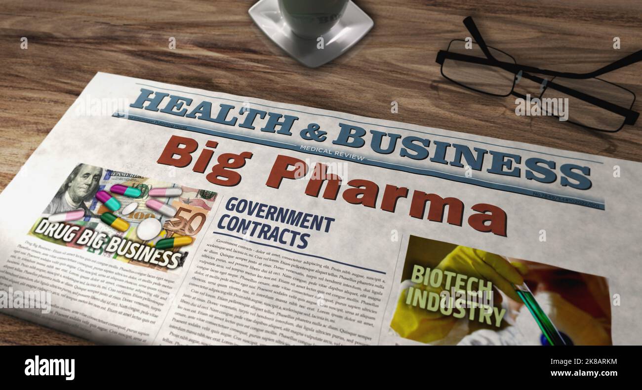 Medicine concept on newspaper hi-res stock photography and images - Alamy