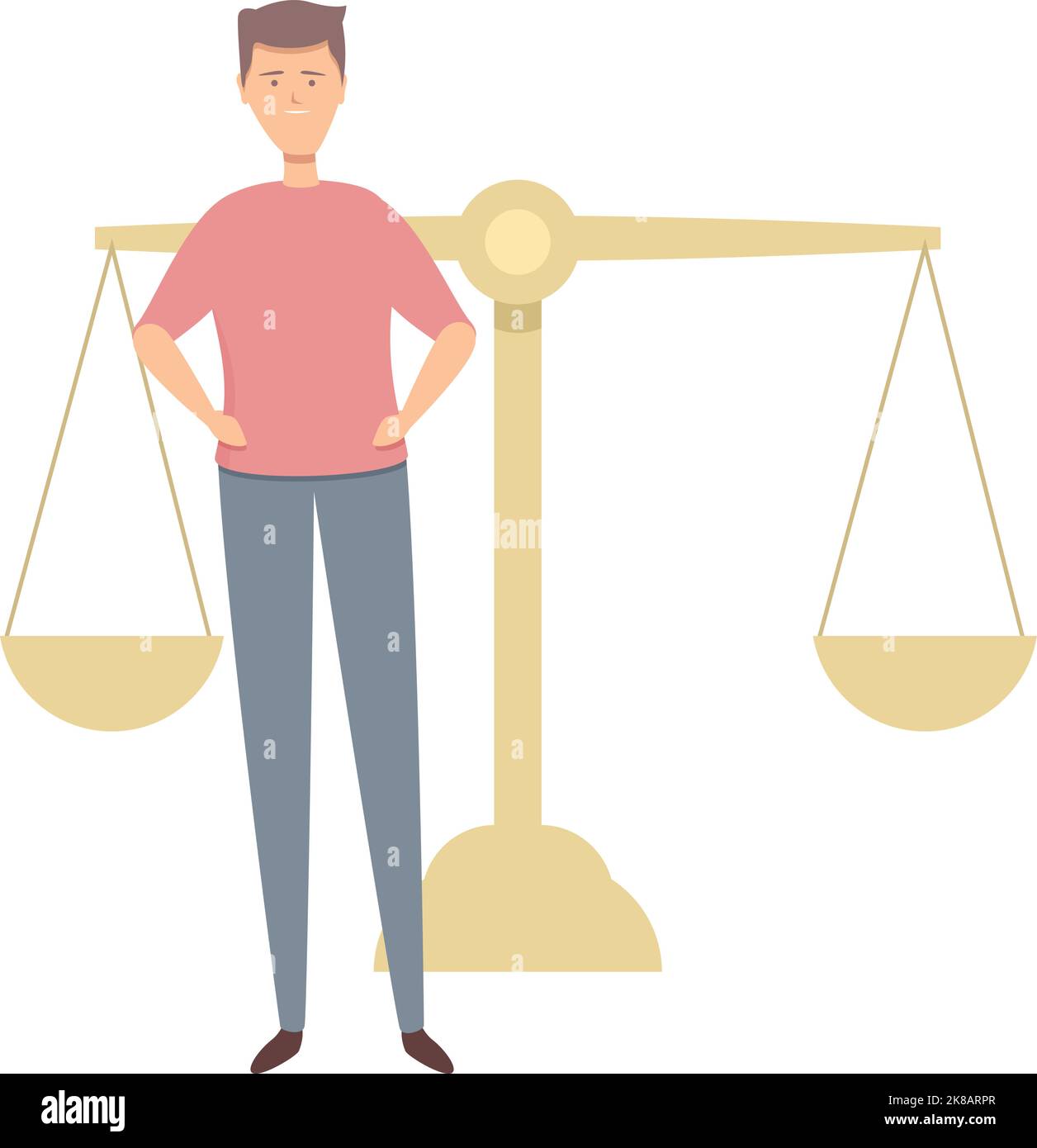 Balance benchmark icon cartoon vector. Cost indicator. Unit time Stock ...