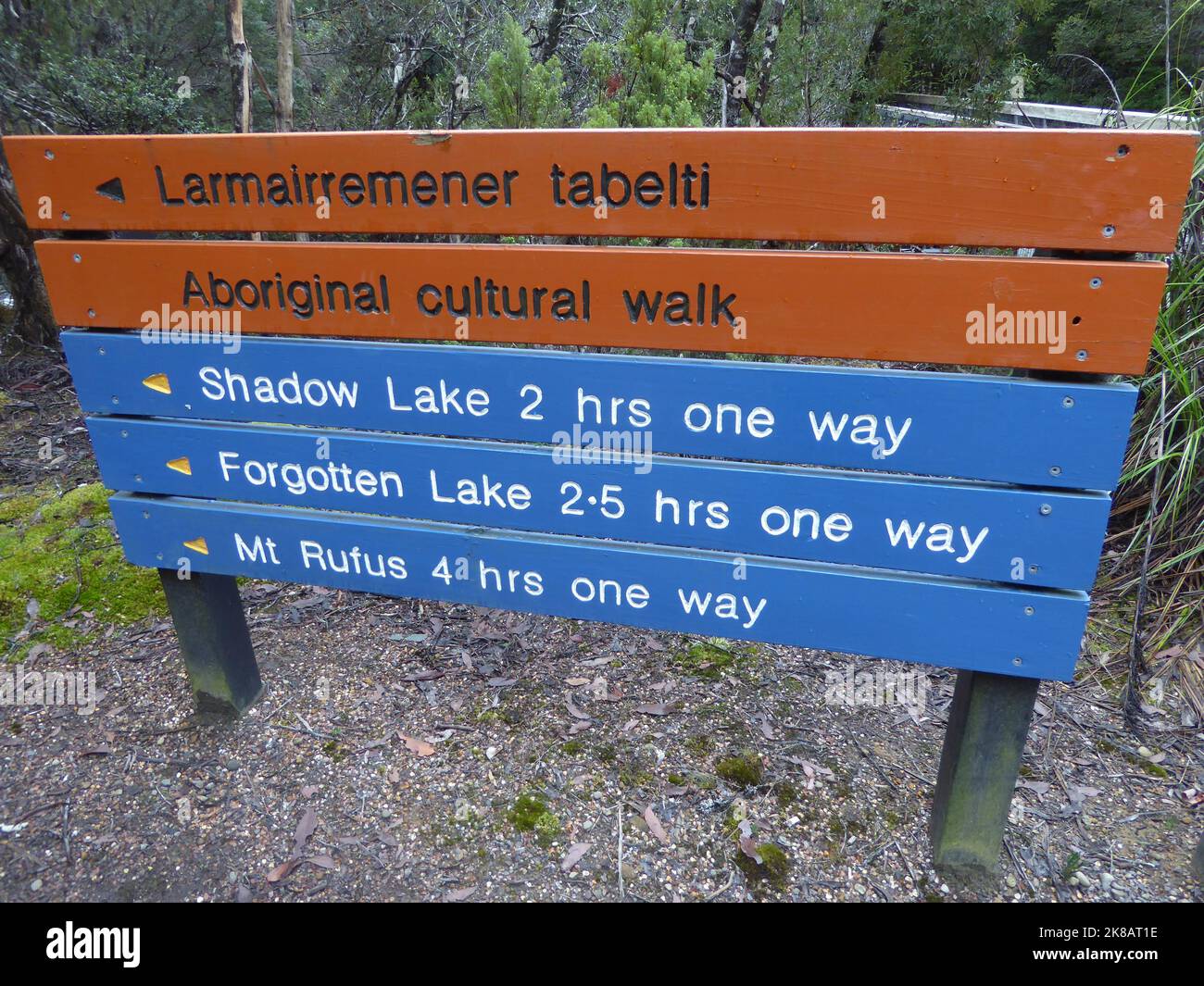 The Overland Track. Australian bushwalking track.Cradle Mountain-Lake ...