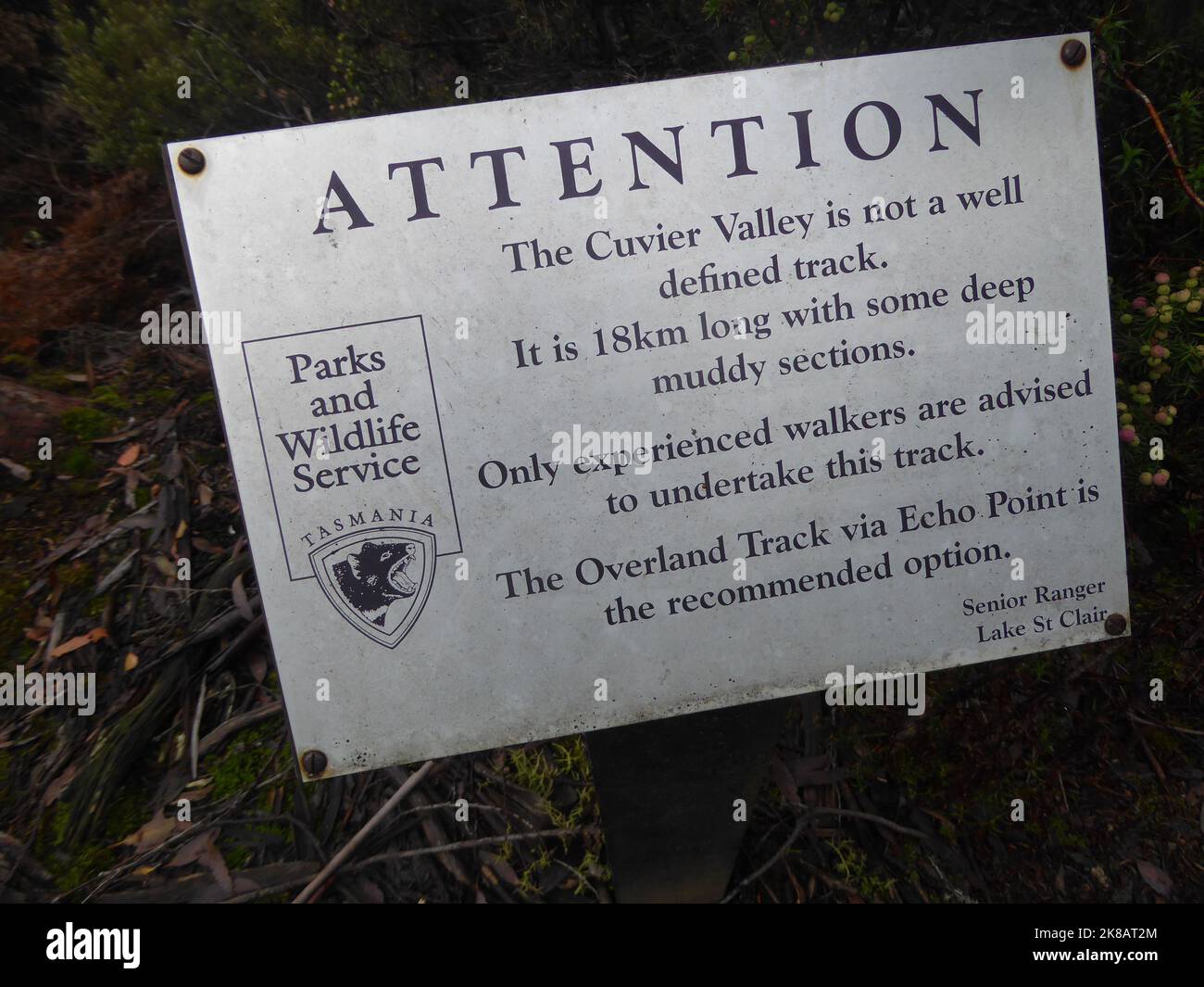 The Overland Track. Australian bushwalking track.Cradle Mountain-Lake ...