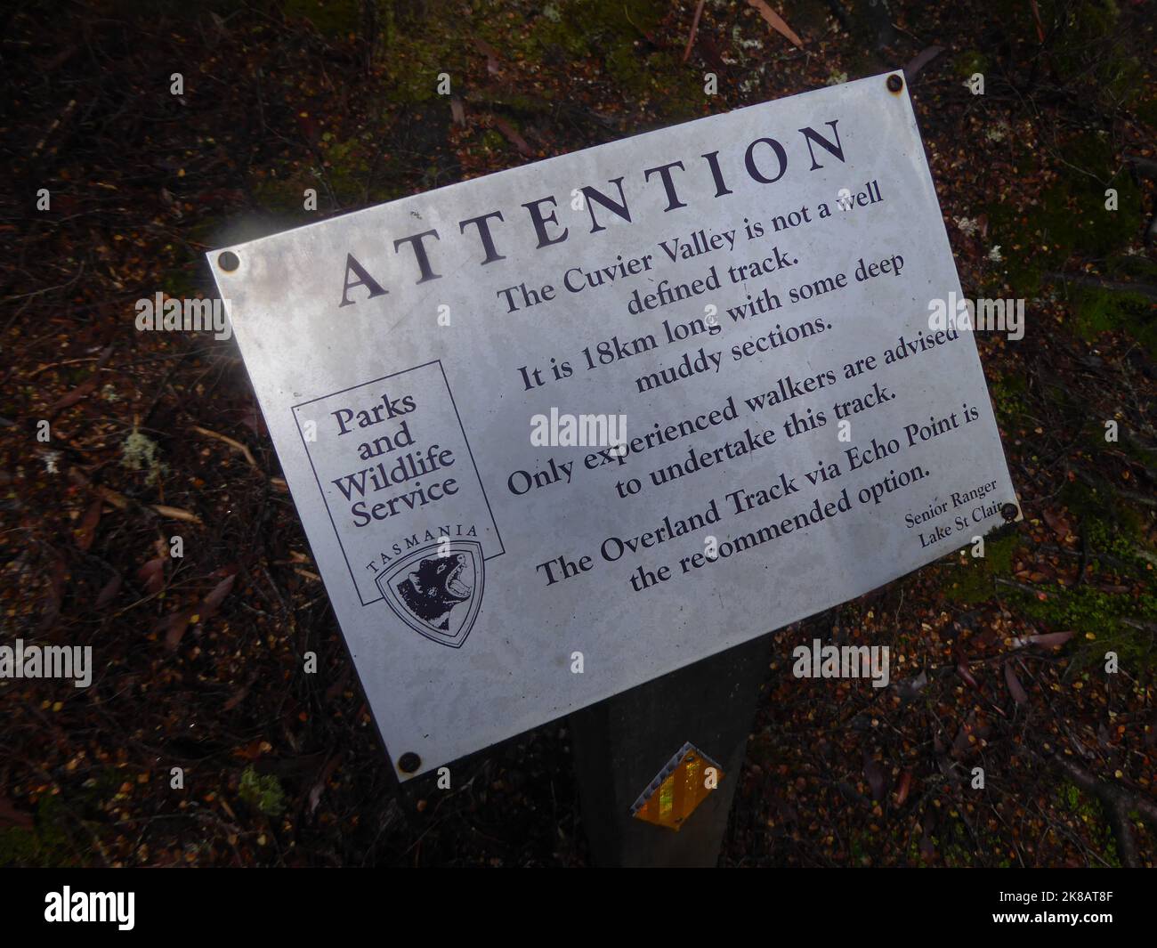 The Overland Track. Australian bushwalking track.Cradle Mountain-Lake ...