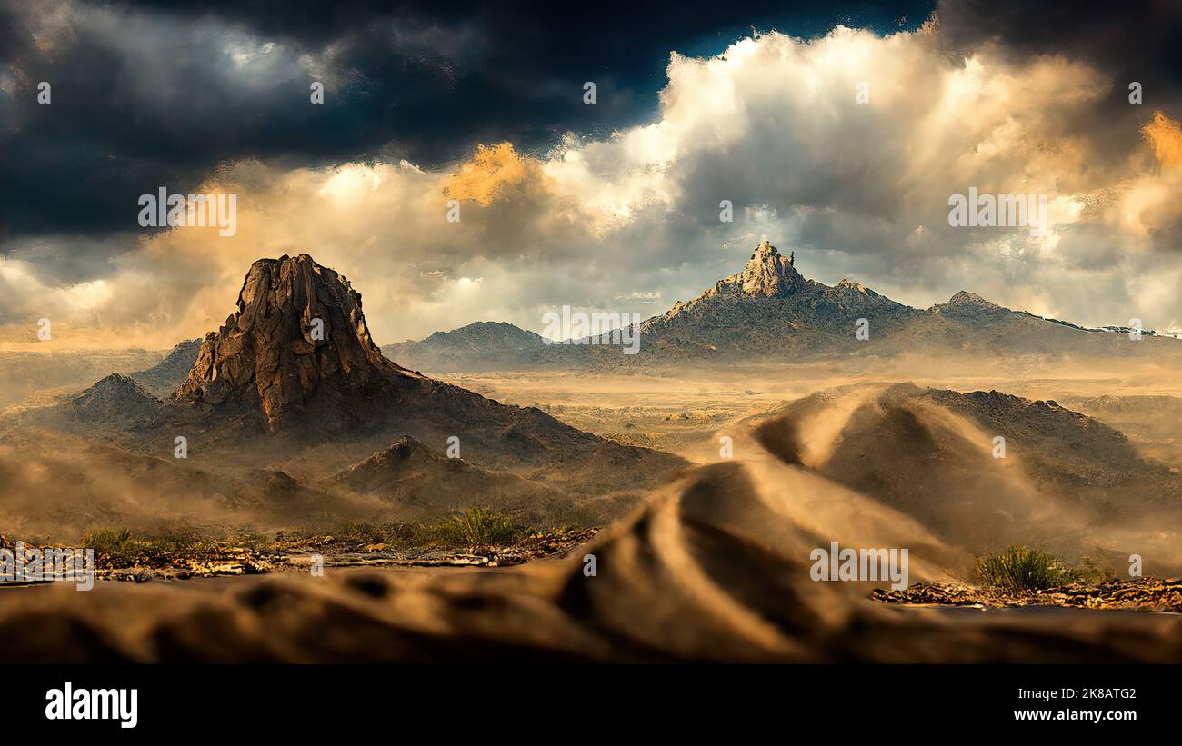 Beautiful desert sunrise view near Tabuk,Saudi Arabia Stock Photo - Alamy