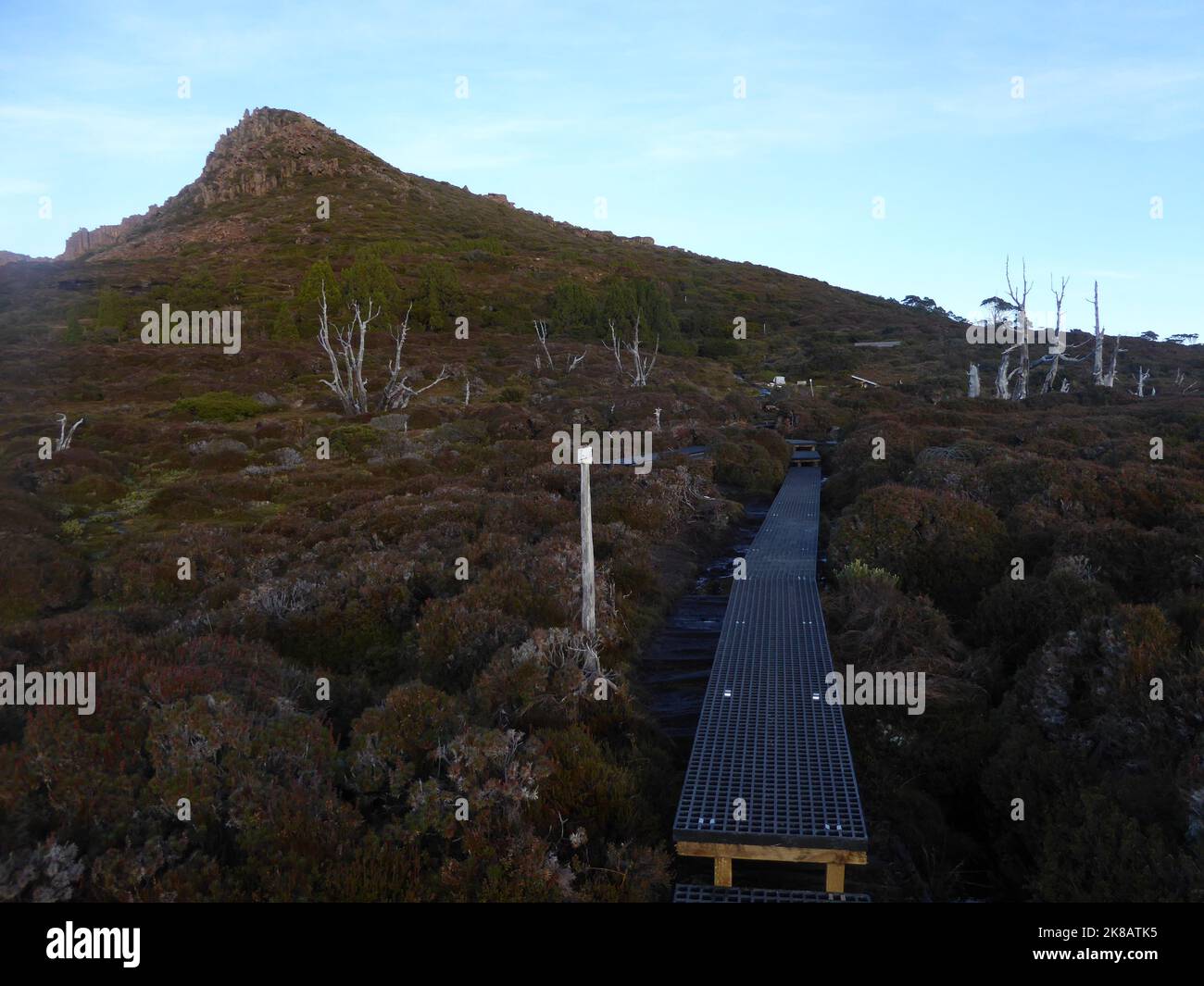 The Overland Track. Australian bushwalking track.Cradle Mountain-Lake ...