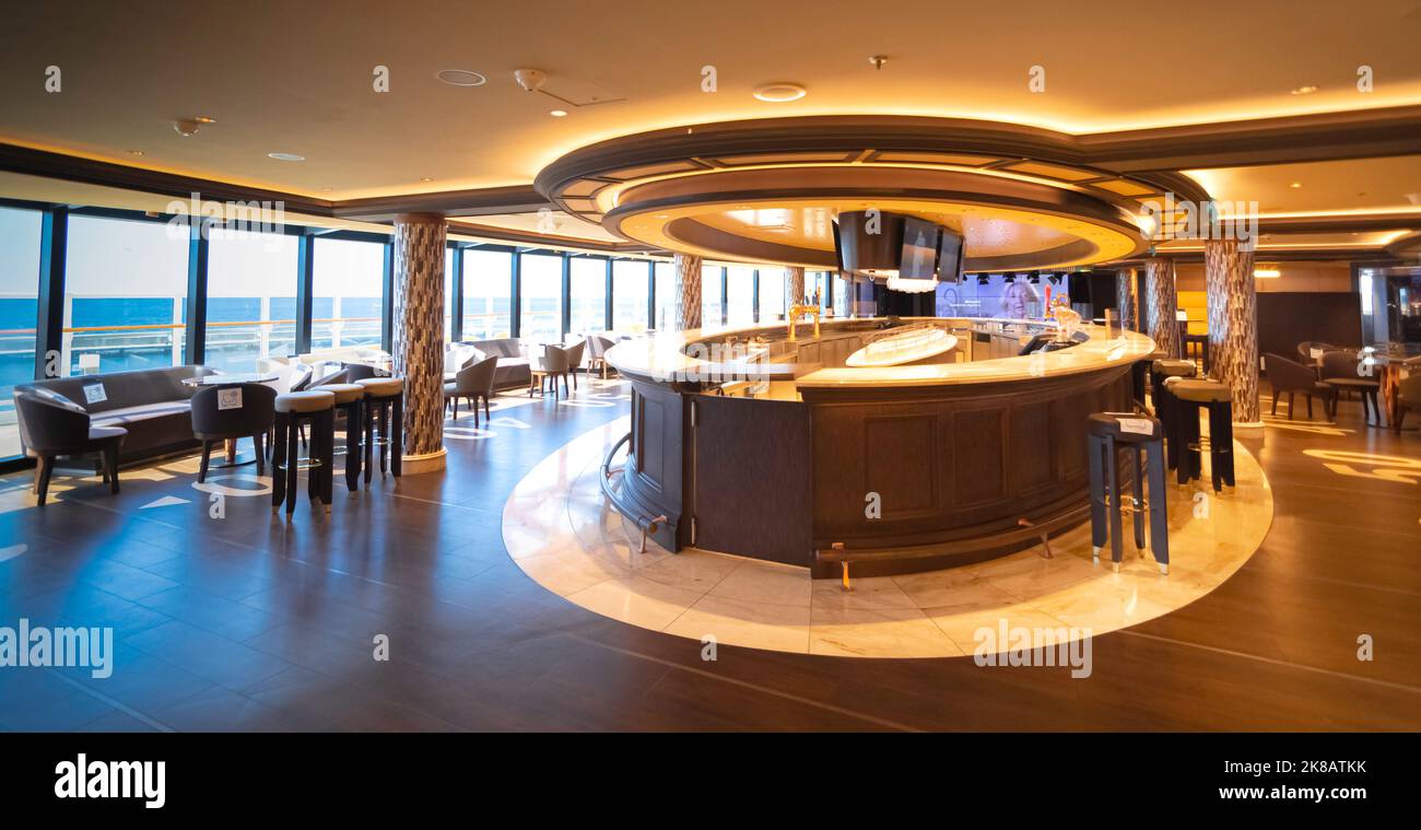 View of the gallery inside the cruise ship MSC Seaside, cruise ship of ...