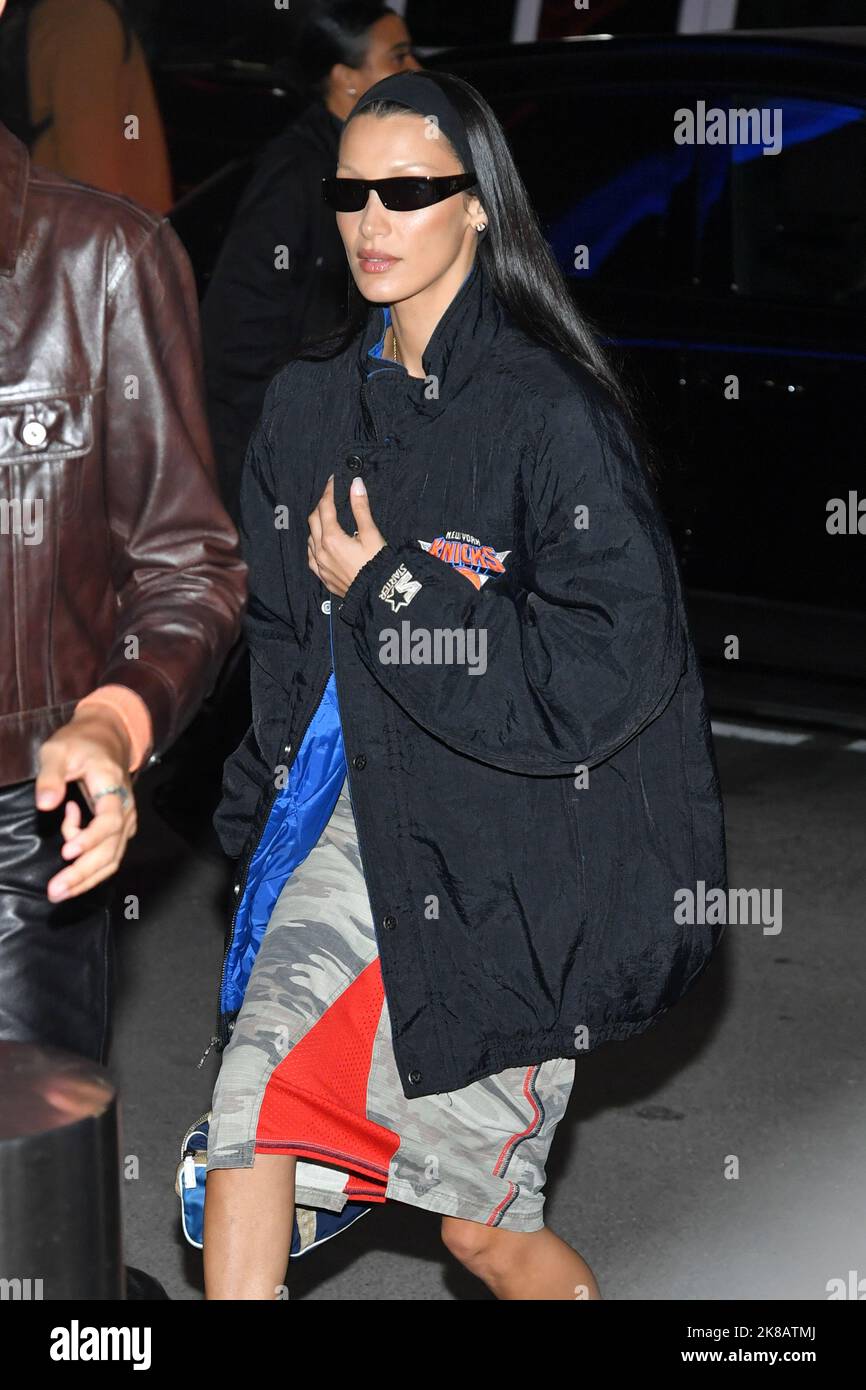 Bella Hadid attends the Verizon +play Red Carpet at Madison Square Garden for the New York ...