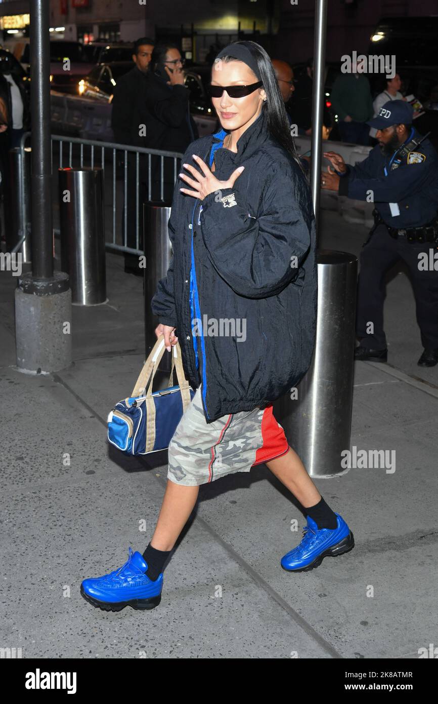 Bella Hadid attends the Verizon +play Red Carpet at Madison Square Garden for the New York ...