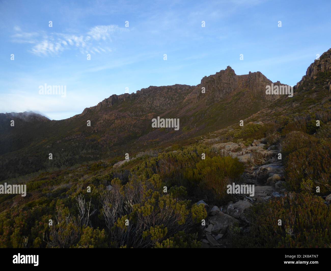 The Overland Track. Australian bushwalking track.Cradle Mountain-Lake ...