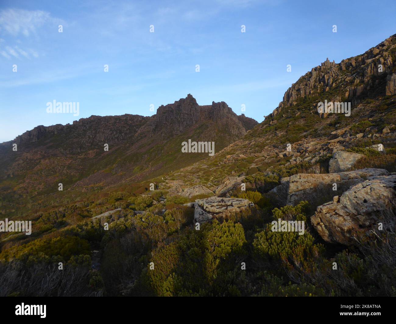 The Overland Track. Australian bushwalking track.Cradle Mountain-Lake ...