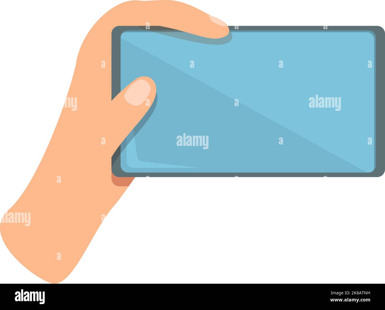 Hand mobile icon cartoon vector. Phone screen. Touch app Stock Vector ...