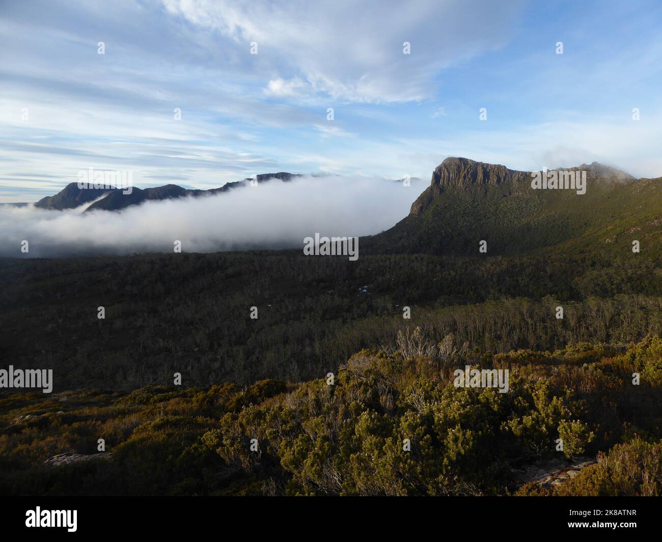 The Overland Track. Australian bushwalking track.Cradle Mountain-Lake ...