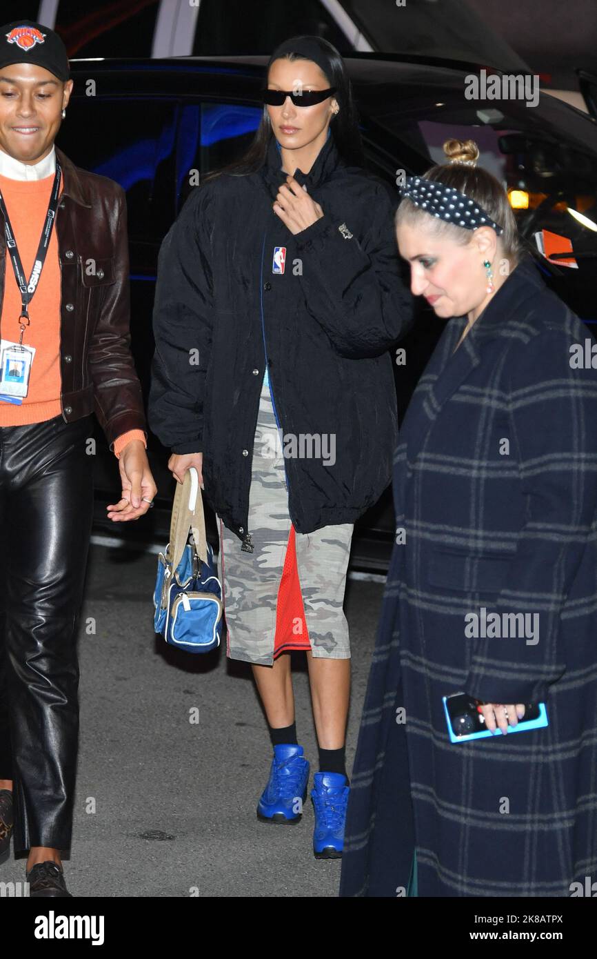 Bella Hadid attends the Verizon +play Red Carpet at Madison Square Garden for the New York ...