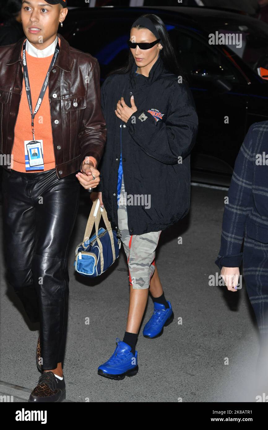 Bella Hadid attends the Verizon +play Red Carpet at Madison Square Garden for the New York ...