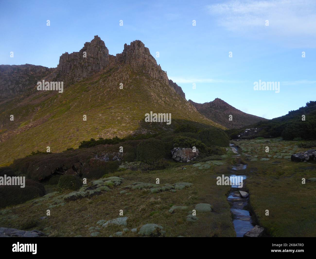 The Overland Track. Australian bushwalking track.Cradle Mountain-Lake ...