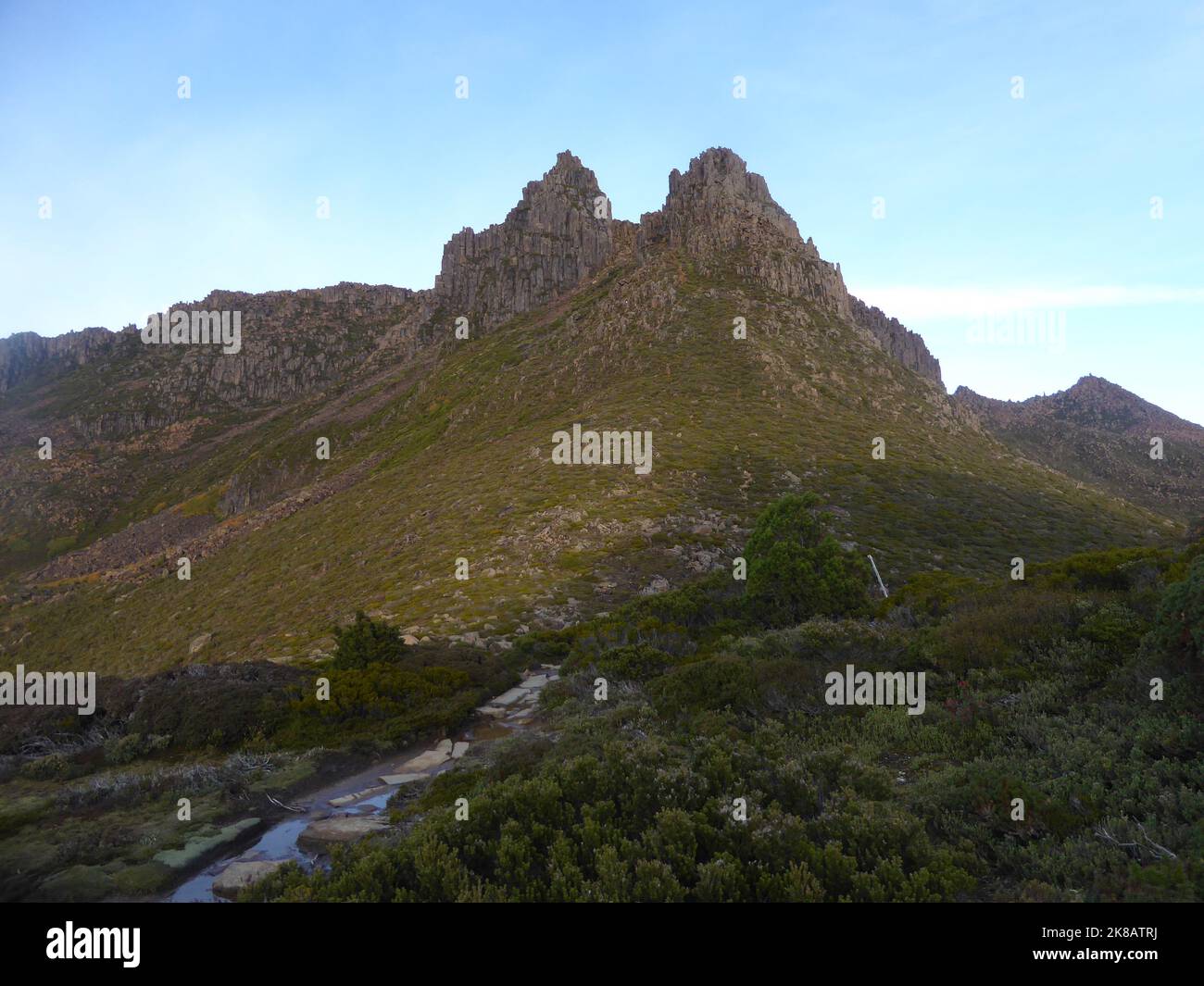 The Overland Track. Australian bushwalking track.Cradle Mountain-Lake ...