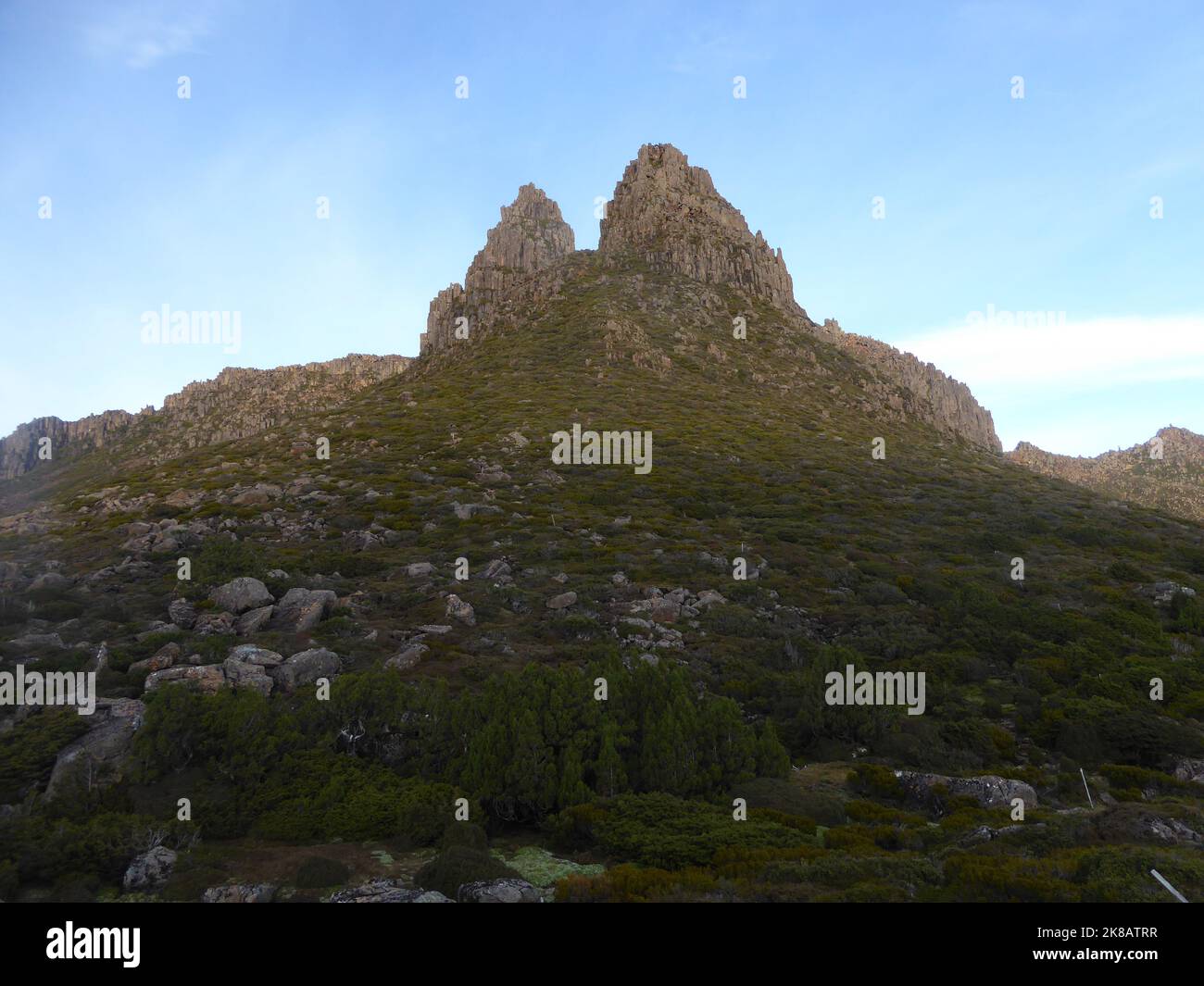 The Overland Track. Australian bushwalking track.Cradle Mountain-Lake ...