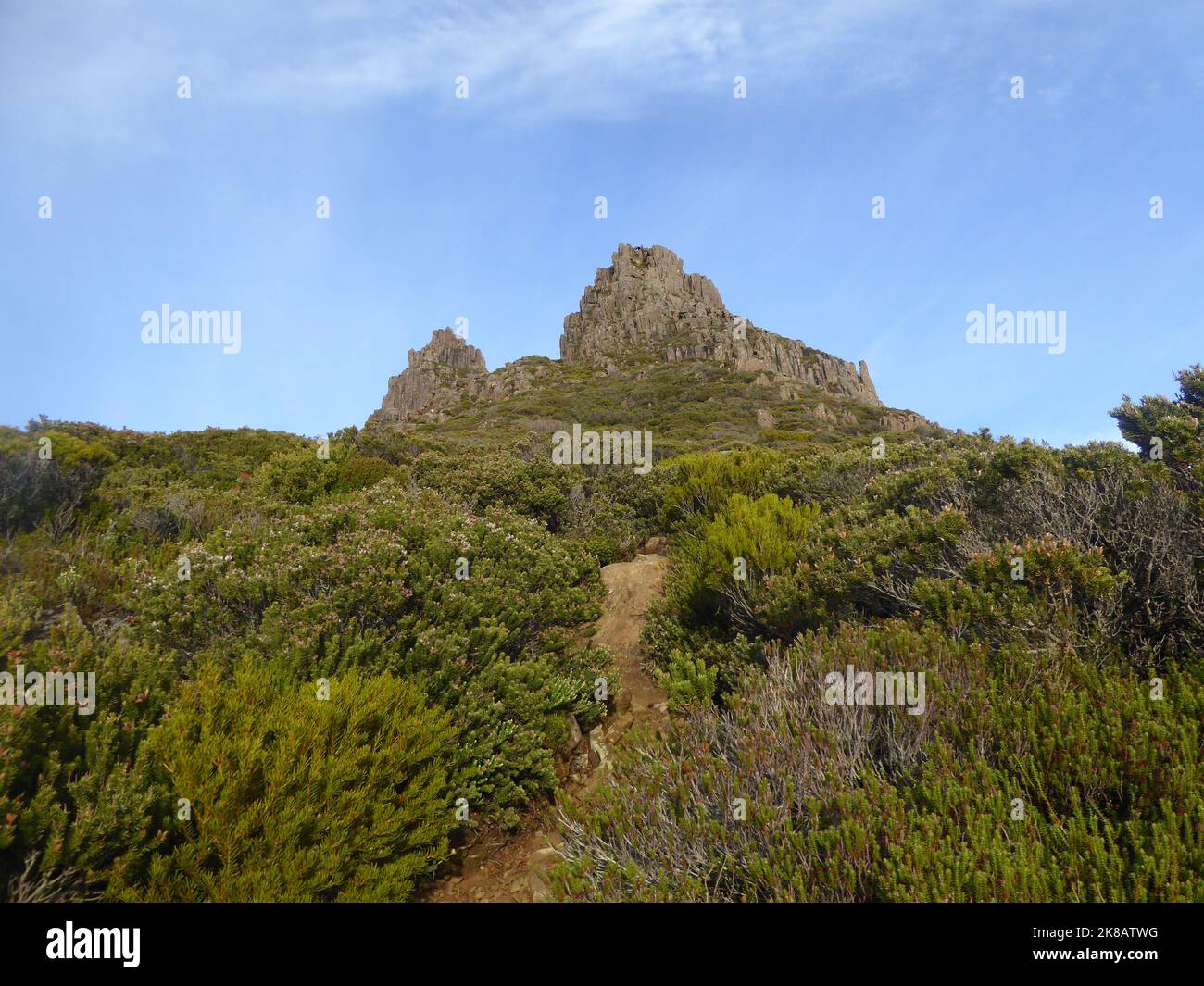 The Overland Track. Australian bushwalking track.Cradle Mountain-Lake ...