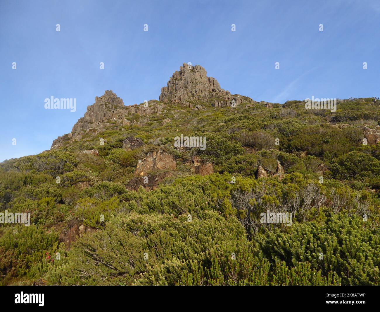The Overland Track. Australian bushwalking track.Cradle Mountain-Lake ...