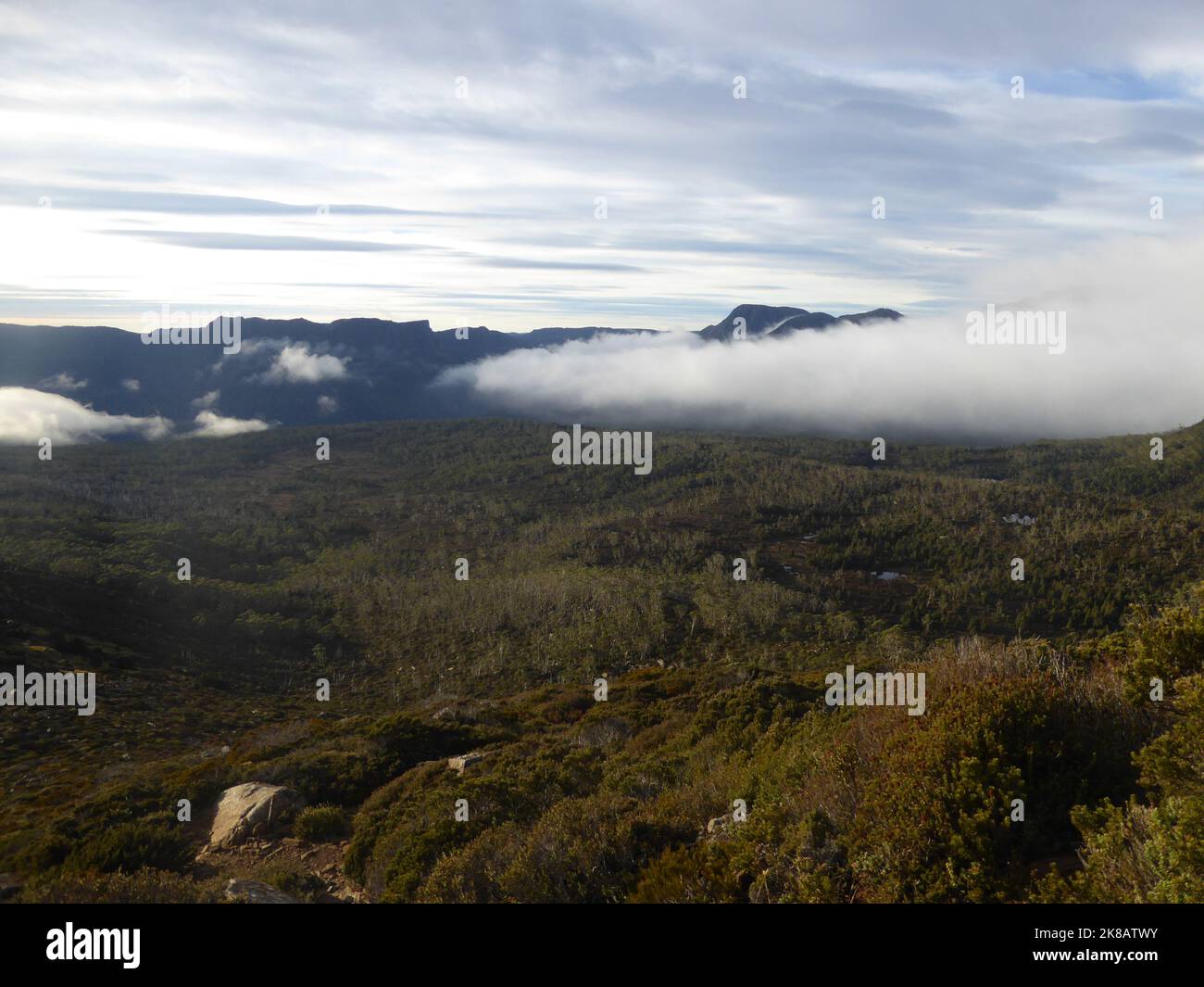 The Overland Track. Australian bushwalking track.Cradle Mountain-Lake ...