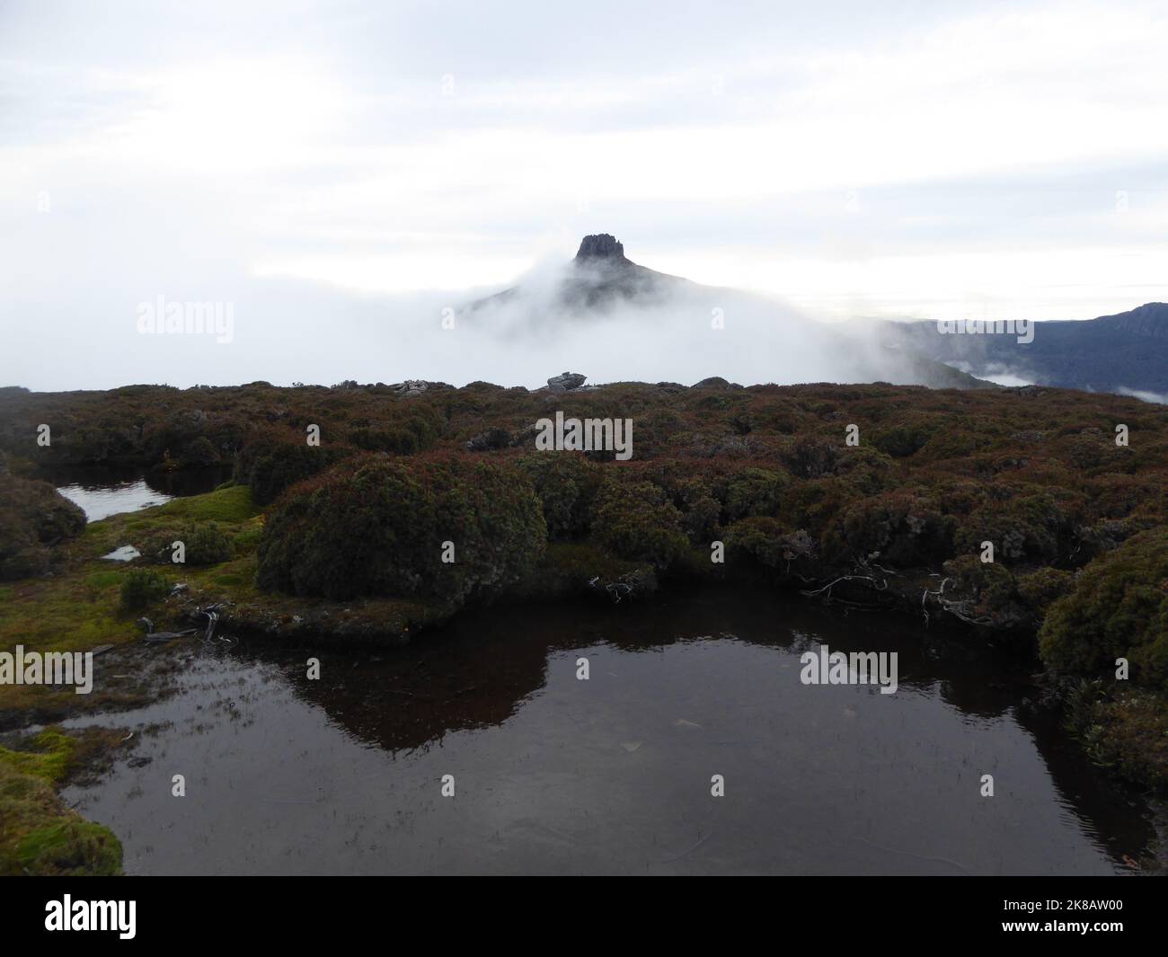 The Overland Track. Australian bushwalking track.Cradle Mountain-Lake ...