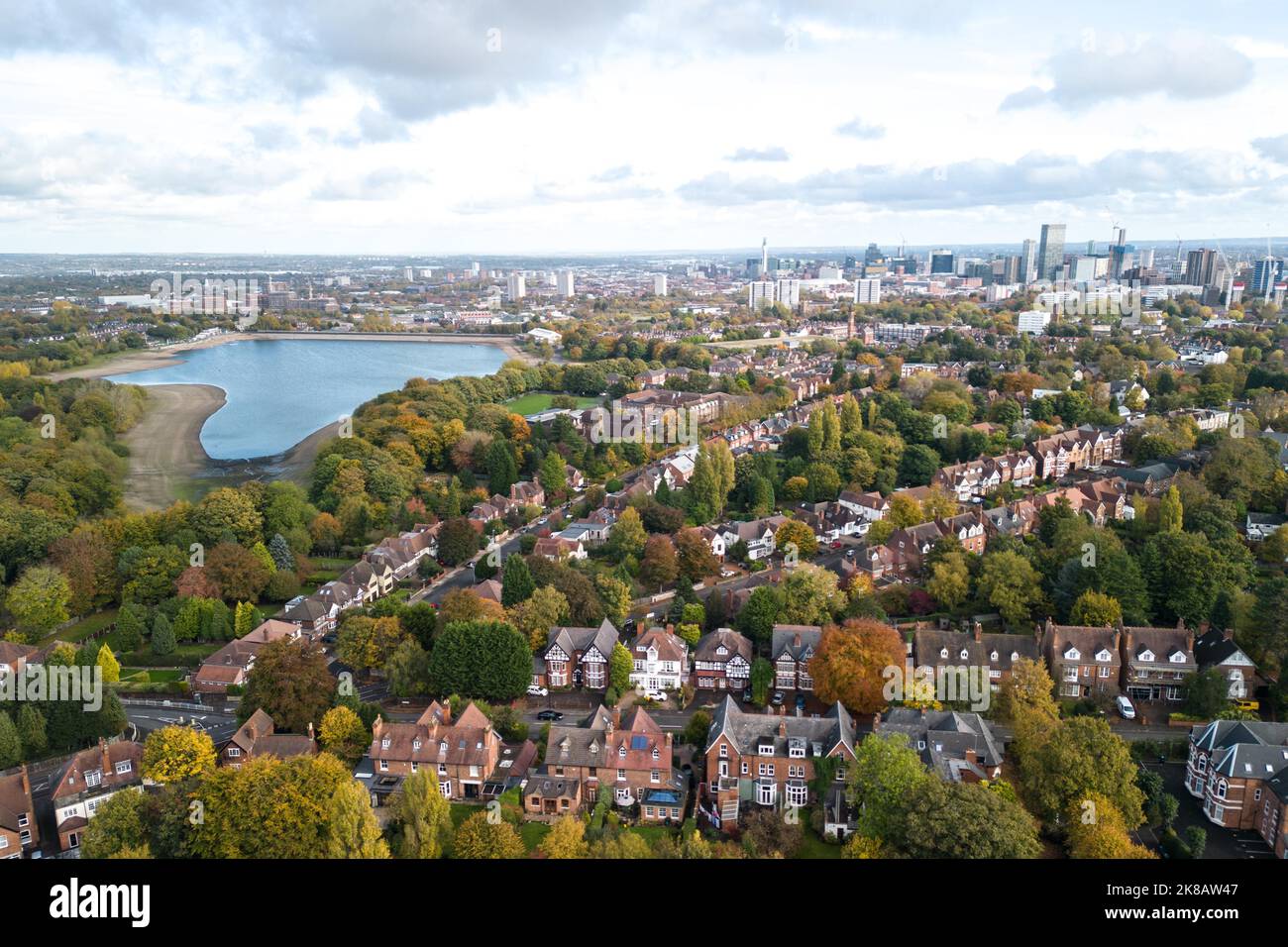 Edgbaston, Birmingham - October 22nd 2022 - The bskyline of Birmingham ...