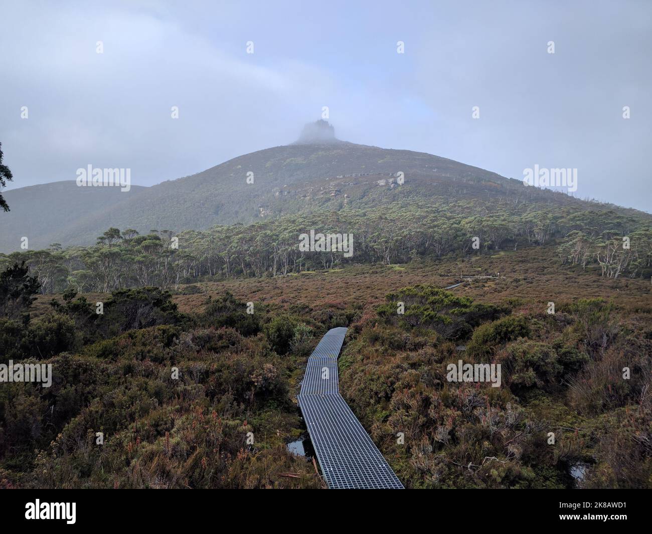 The Overland Track. Australian bushwalking track.Cradle Mountain-Lake ...