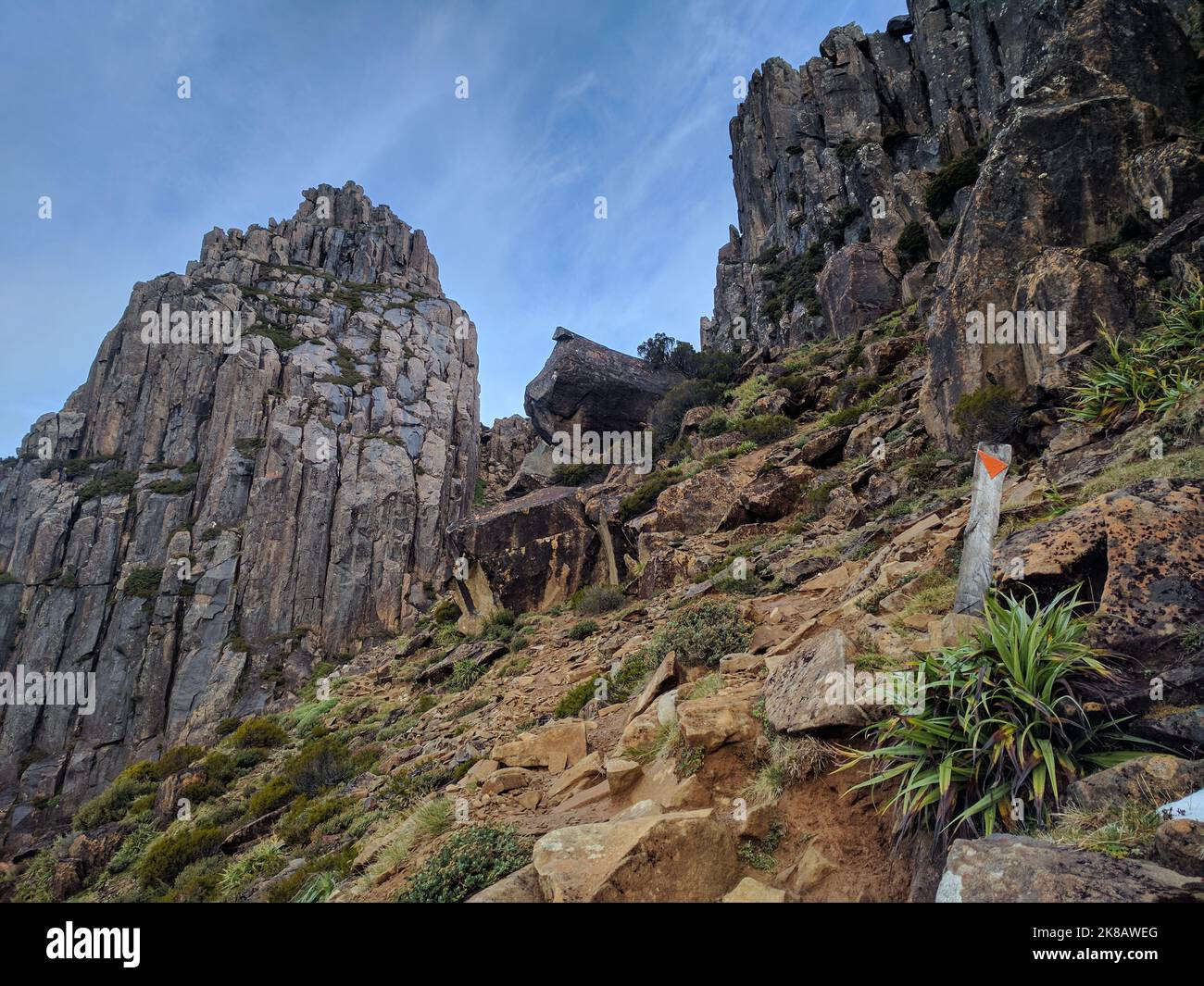 The Overland Track. Australian bushwalking track.Cradle Mountain-Lake ...
