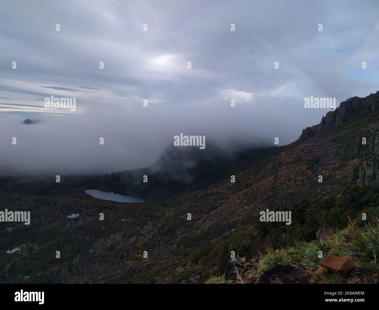 The Overland Track. Australian bushwalking track.Cradle Mountain-Lake ...