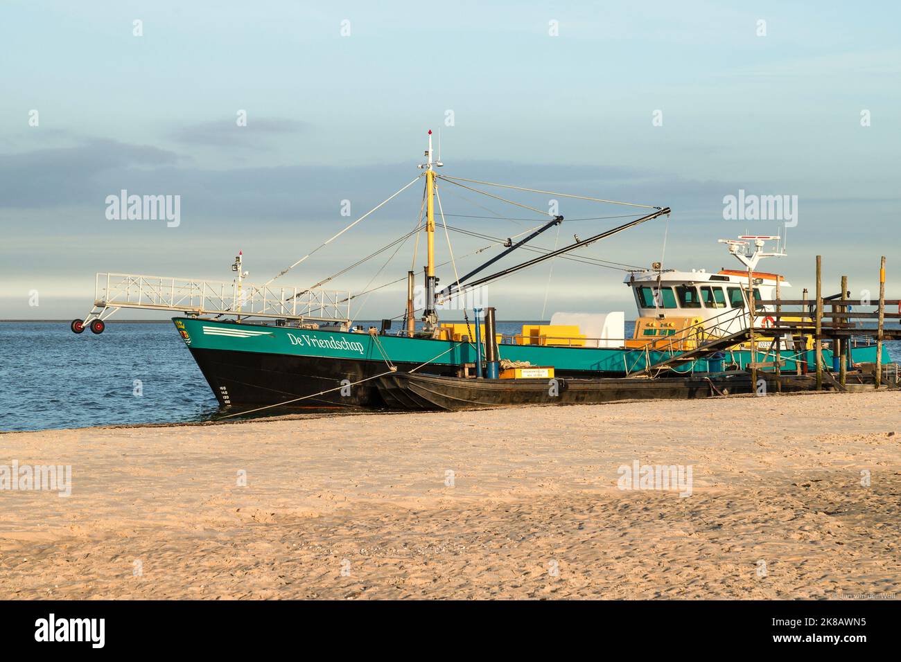 Passenger ship 'De Vriendschap' for cruises in the Wadden Sea area near ...