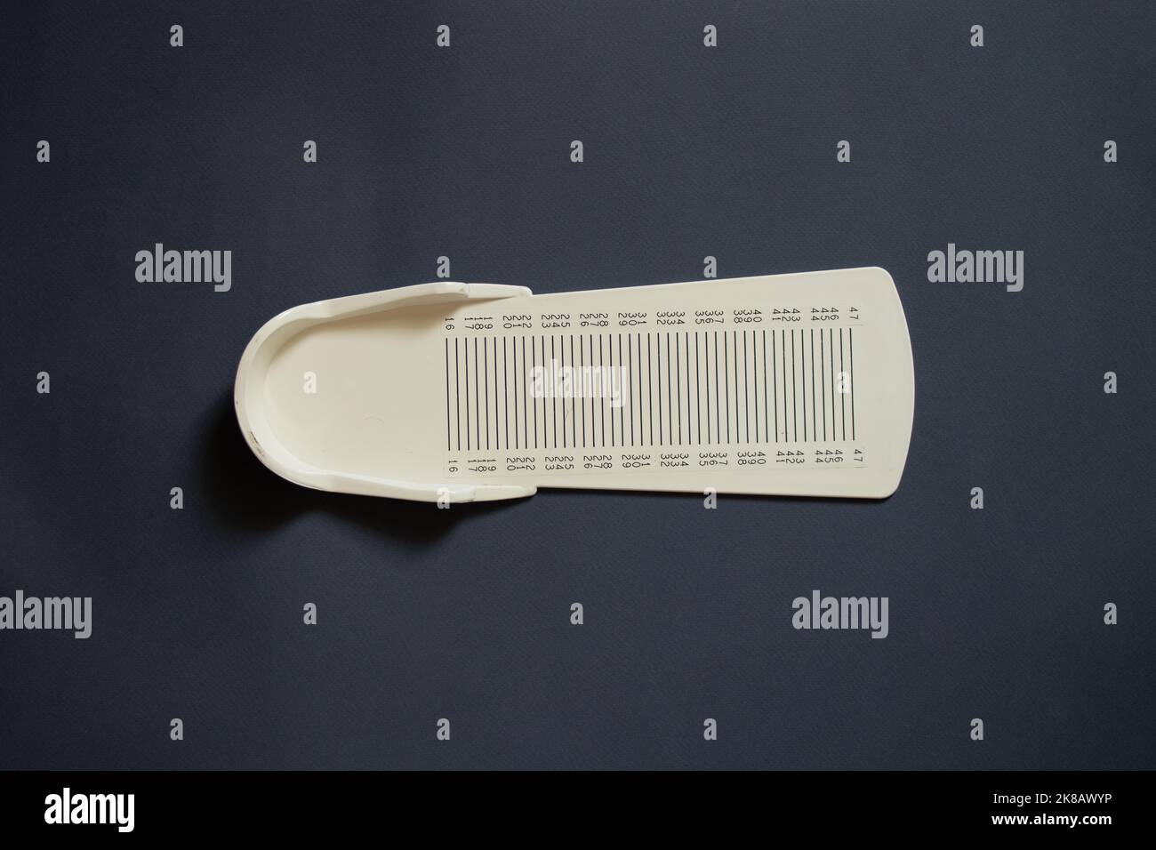 stopwatch for measuring leg length on an isolated background, plastic ...