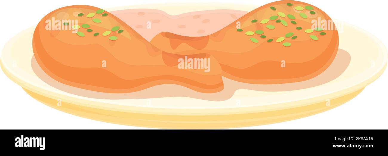 Cuban chicken icon cartoon vector. Caribbean food. African dish Stock ...