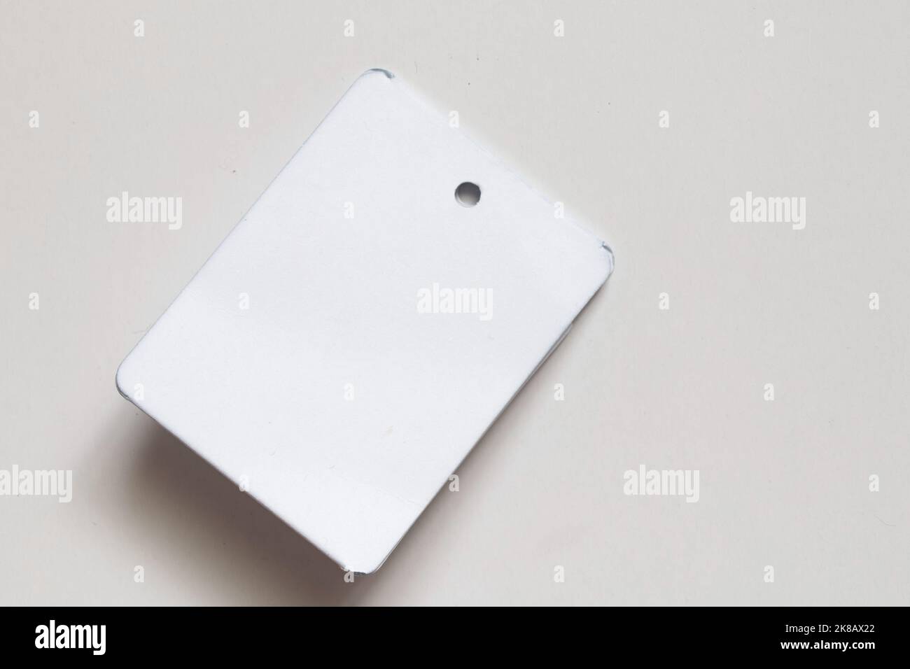 paper price tag for clothing on isolated background, paper tag for ...