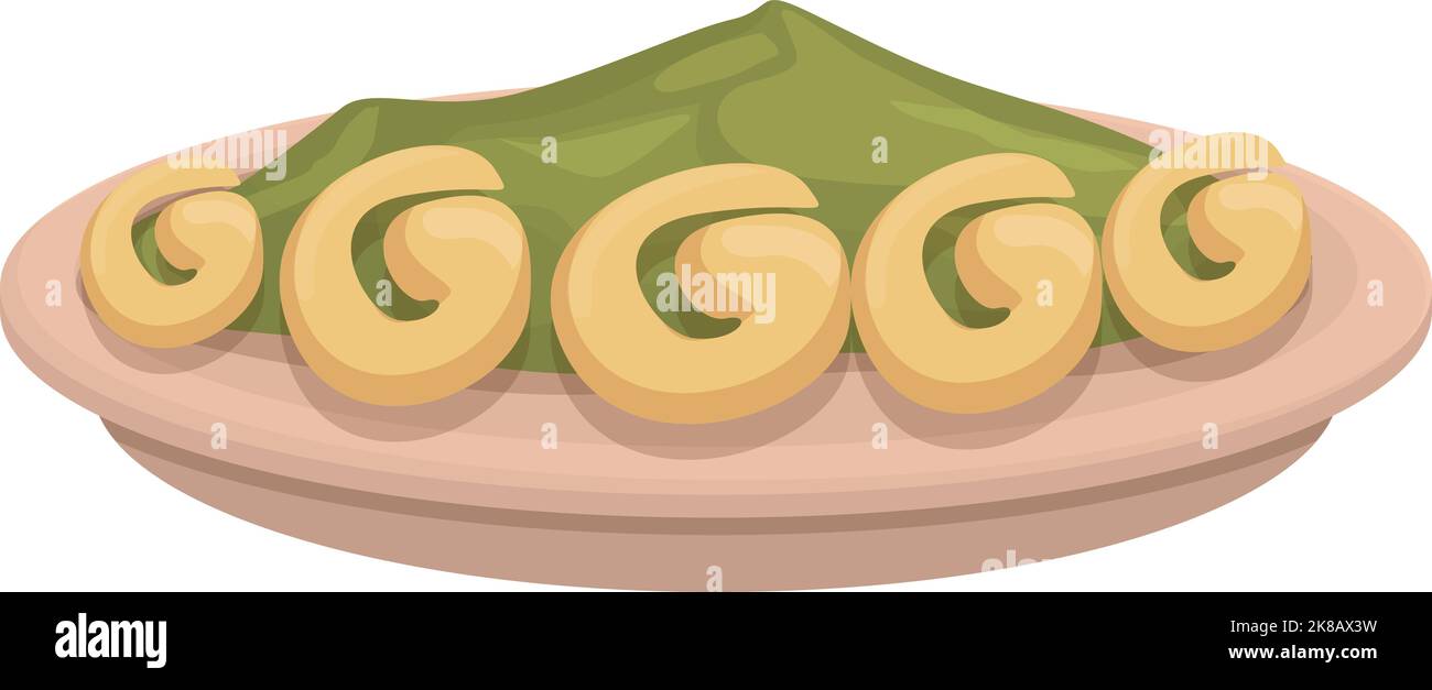 African dish icon cartoon vector. Caribbean food. Cuban plate Stock ...