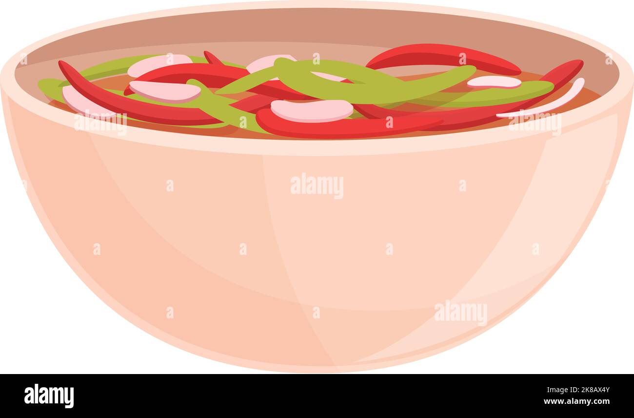 Caribbean salad icon cartoon vector. Food plate. Cuban dish Stock ...