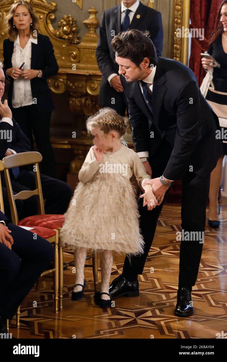 Rome, Italy. 22nd Oct, 2022. Rome, Giorgia Meloni's husband and ...